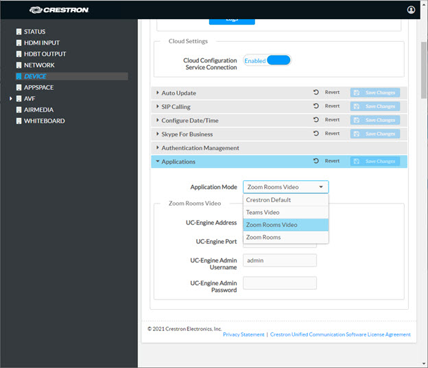 Mercury/Mercury-X/TSW-1060: Android Zoom Room Controller to Windows ...