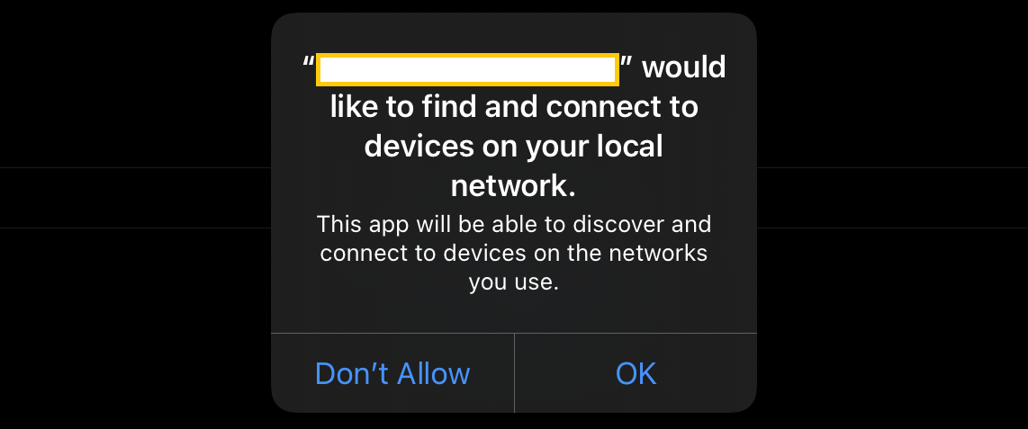 Apple iOS 14: Allowing Apps Access to LAN Devices